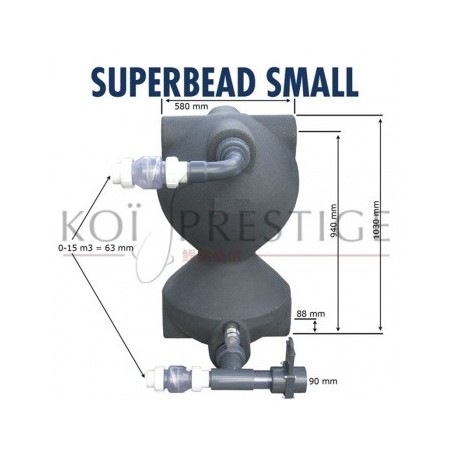 Filtre à bead Superbead, un filtre unique pour bassin à koi et piscine