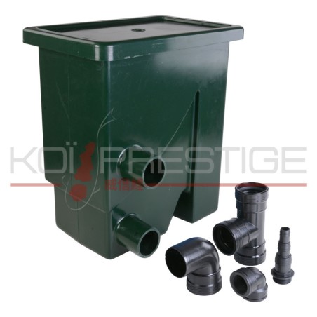 Compact Sieve, filtre à grille 300 microns pour bassin à carpe koi